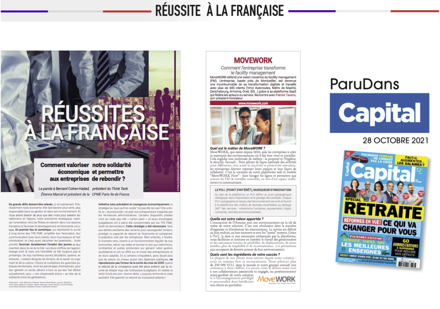 “French success stories”: MoveWORK in Capital Magazine - MoveWORK